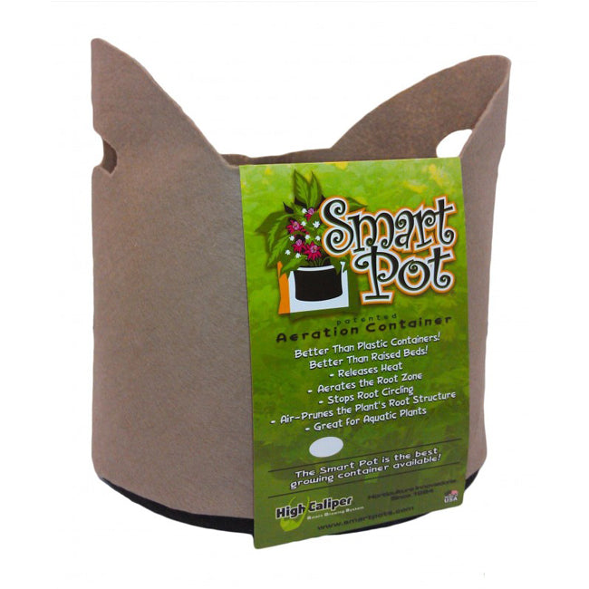 Tan Smart Pot with Handles 5 gallons